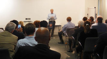 Chairman of the 48 Group Club Stephen Perry speaks at LSBU Confucius ...